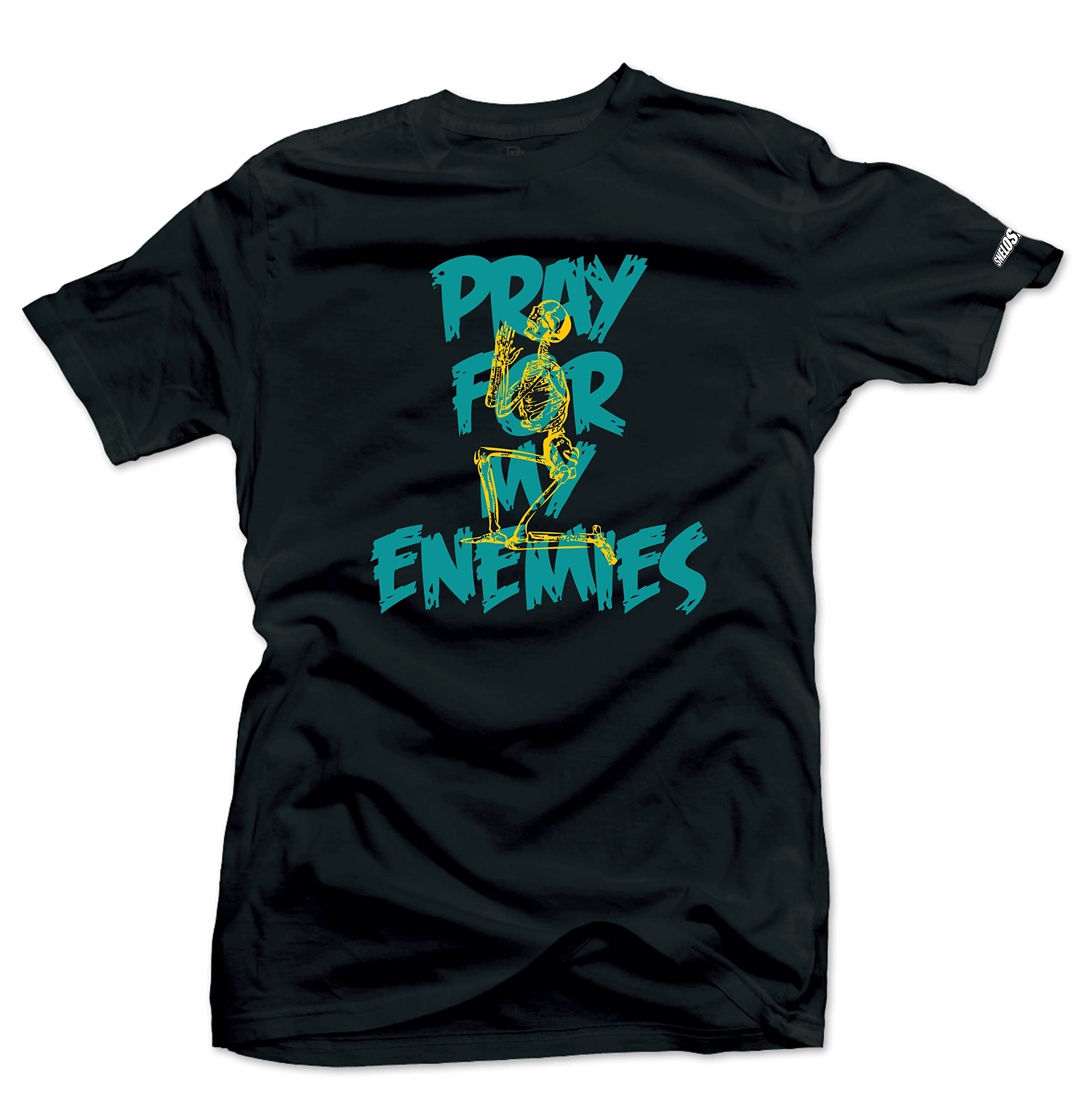 Shirt to Match Jordan 5 Aqua Match Jordan Tee - Shirt to Match Jordan 5 Aqua Enemies Black - Large