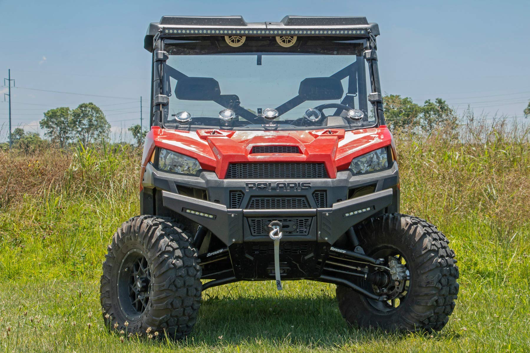 Rough Country Full Vented Windshield for Polaris Ranger - 98232010