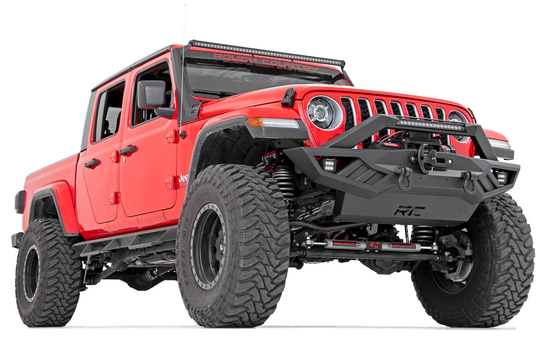 Rough Country Full Width Off-Road Front Bumper for 07-24 Jeep JK,JL,JT - 10645A