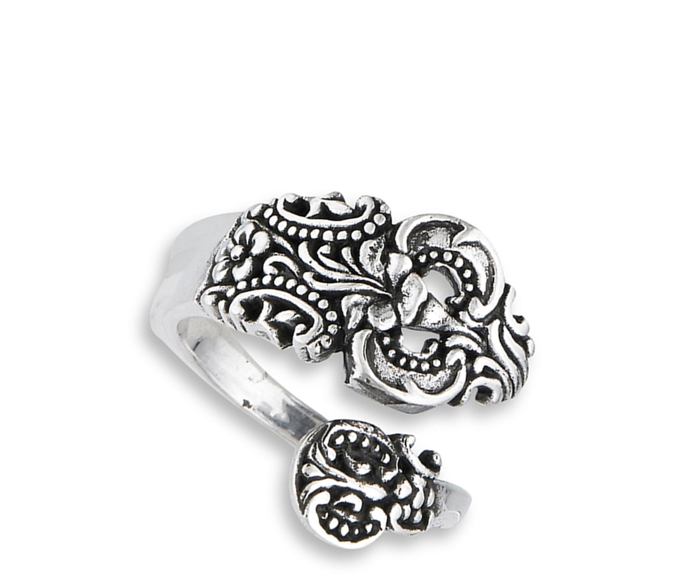 Open Adjustable Celtic Spoon Vintage Ring Sterling Silver Thumb Band Size 7