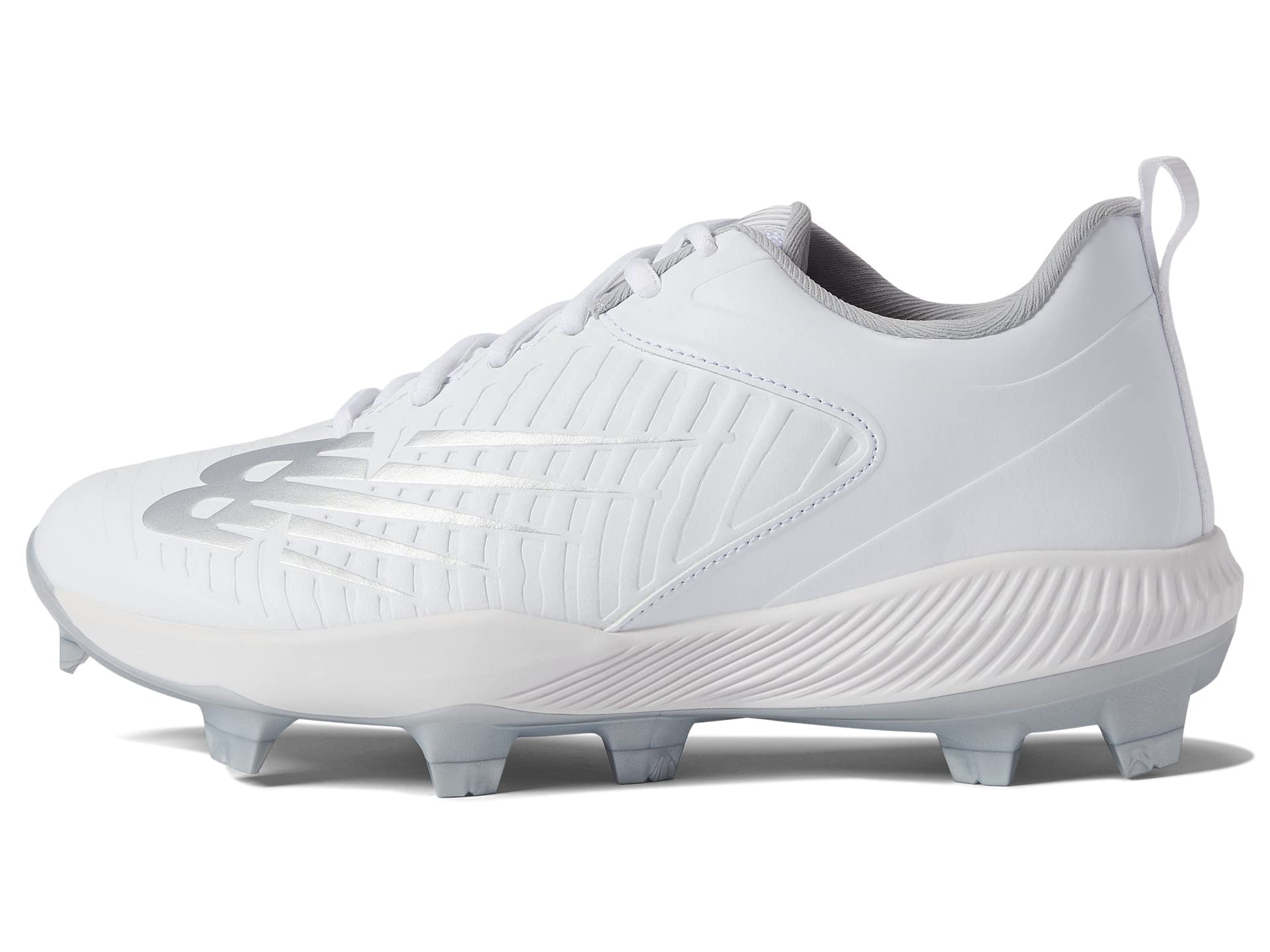 New Balance Women's FuelCell Fuse V3 Molded Softball Shoe, White/White, 8.5