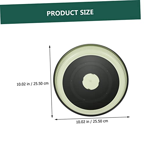 Zerodeko 2pcs rotatable Tray Lazy Susans Home Edit Organizers Kitchen Clear Bathroom Organizer Tabletop Round Turntable Storage Tray Fridge Desk Tray Tableware to Rotate The pet Household