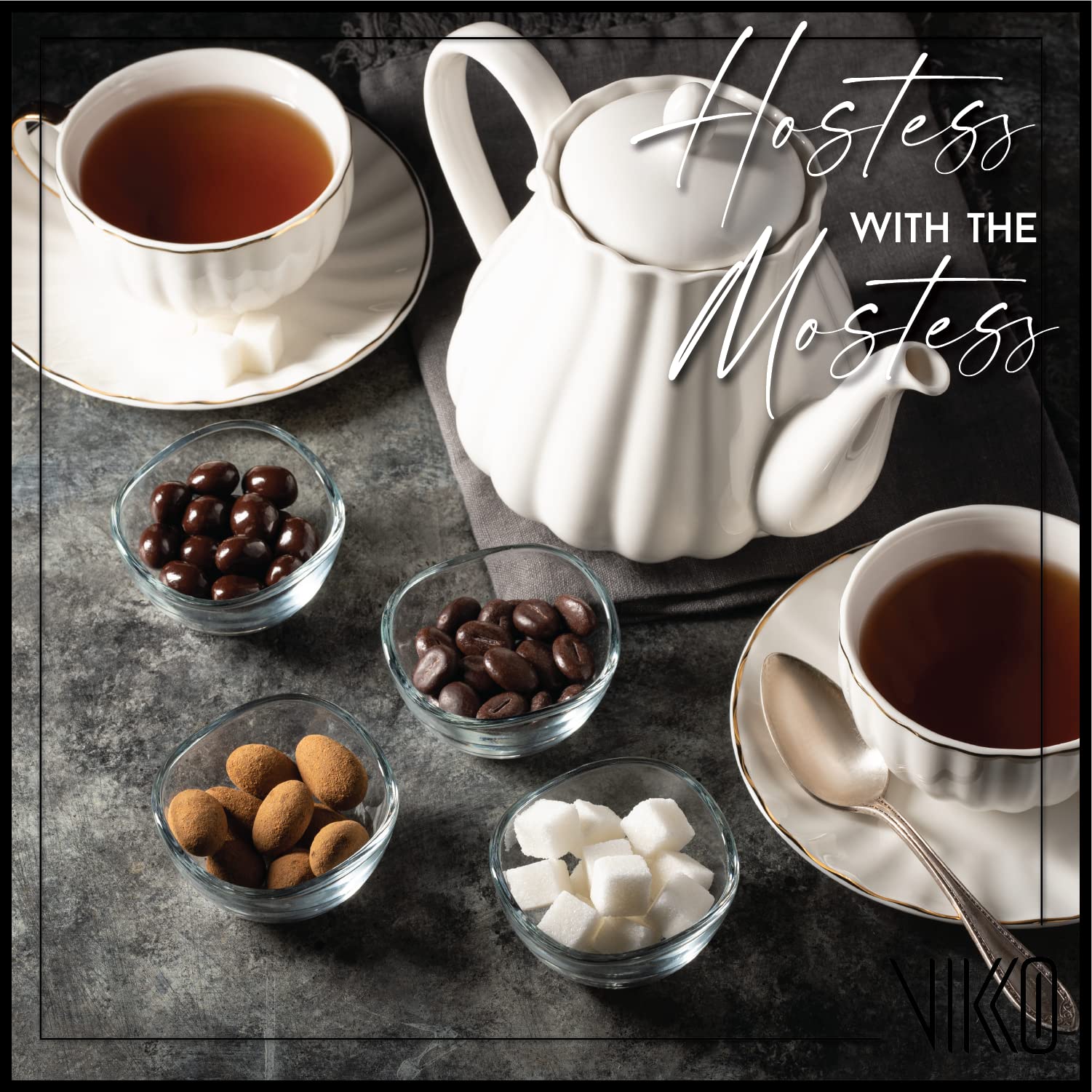 Vira 2.25 Ounce Mini Glass Bowls | Beautiful Wavy Design, Thick, Durable Glass, For Sauces, Condiments, Candy and More, Microwave and Dishwasher Safe, 6 Piece Set, 2.5β x 1.5β