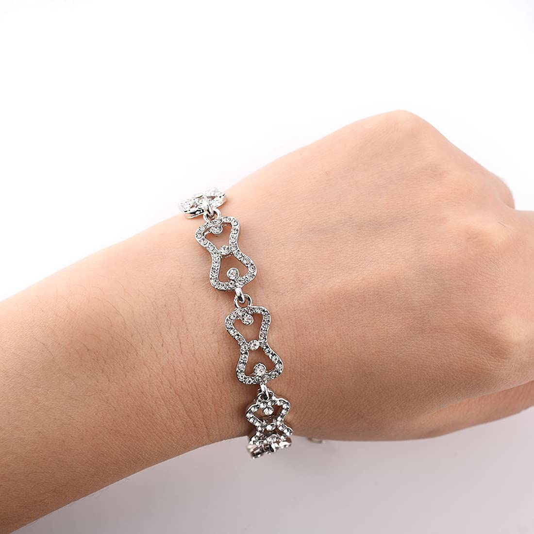 SUU Vampire Diaries Bracelet Vampire Diaries Merch Caroline Rhinestone Bangle Gift for Teen Girls Women
