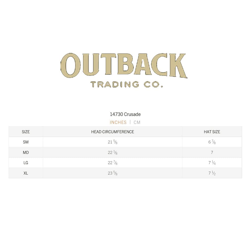 Outback Trading Unisex Crusade Canyonland Vintage Durable Breathable Water-Resistant Windproof Cowboy Hat, Brown, X-Large