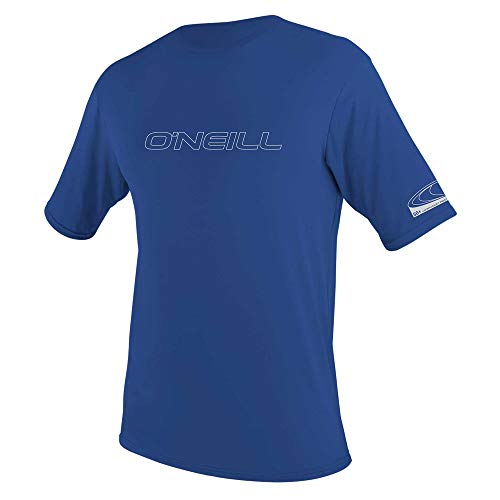 O'Neill Men's Basic Skins Rash Tee, Royal - Adult L