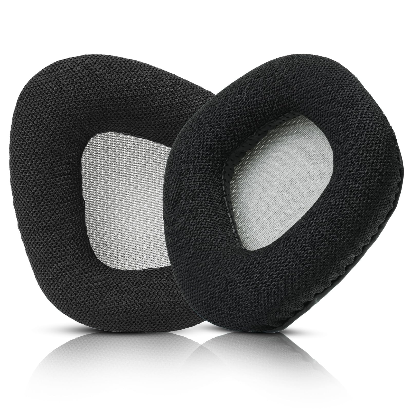 Replacement Ear Pads Cushions for Corsair Void & Corsair Void PRO RGB Wired/Wireless Gaming Headsets Black Mesh Fabric & Memory Foam