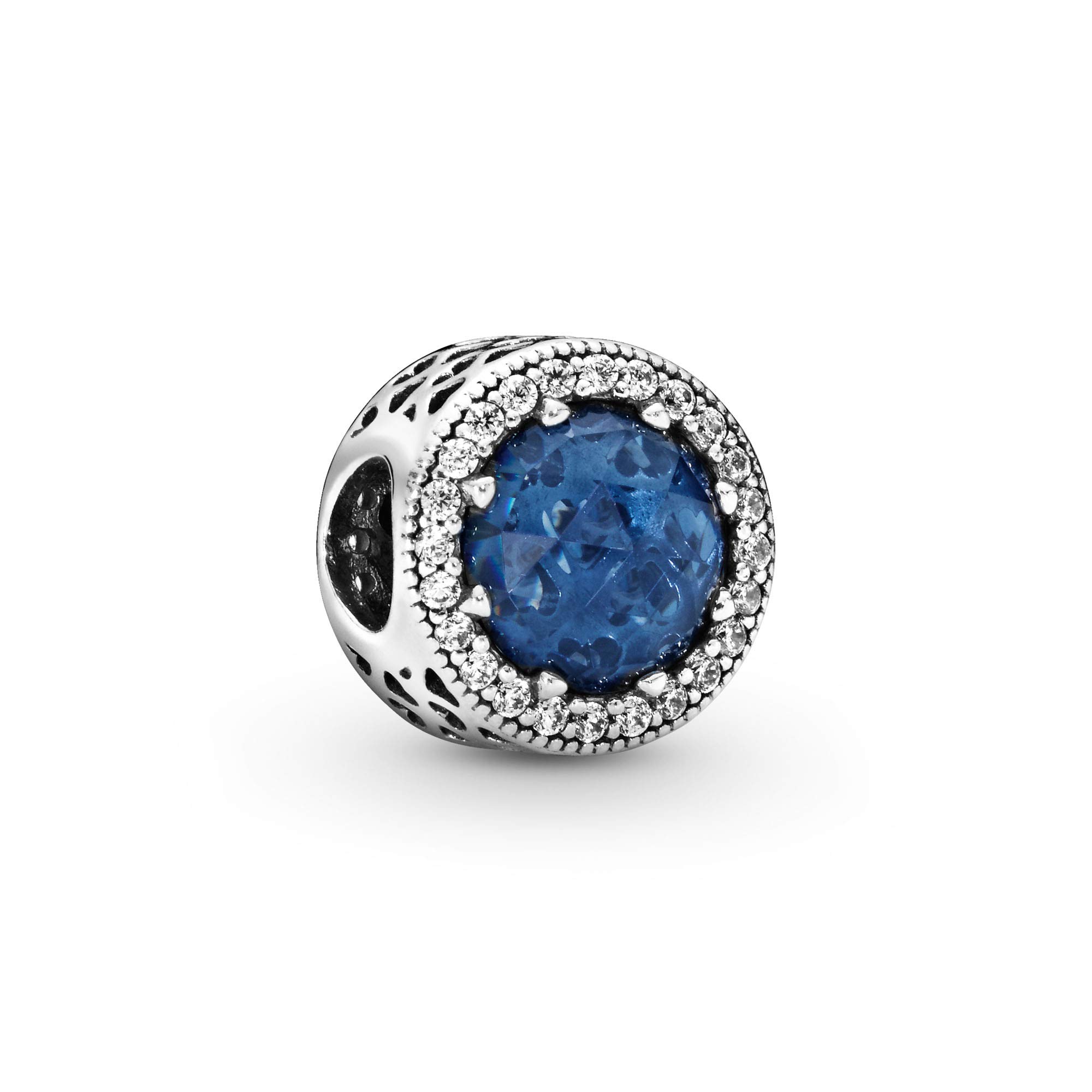 Pandora Sparkling Dark Blue Charm Bracelet Charm Moments Bracelets - Stunning Women's Jewelry - Gift for Women - Made with Sterling Silver & Cubic Zirconia
