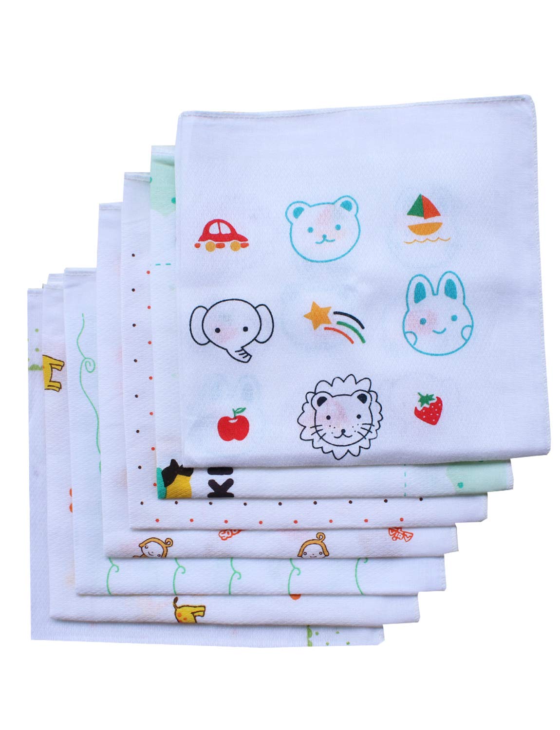 New Cute 100% Cotton Boys/Girls Hankerchiefs 35CM X 35CM Pack