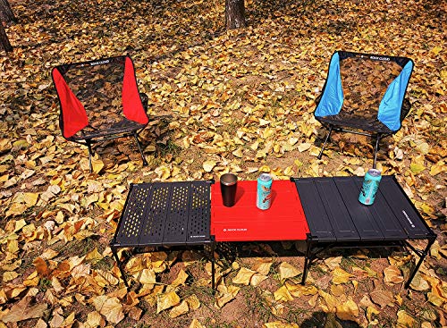 ROCK CLOUD Portable Camping Table Aluminum Folding Camp Table Lightweight Outdoor for Camping Hiking Backpacking Picnic