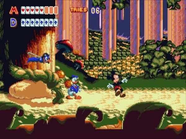 World of Illusion Starring Mickey Mouse and Donald Duck (Sega Genesis / Megadrive) β Reproduction Video Game Cartridge