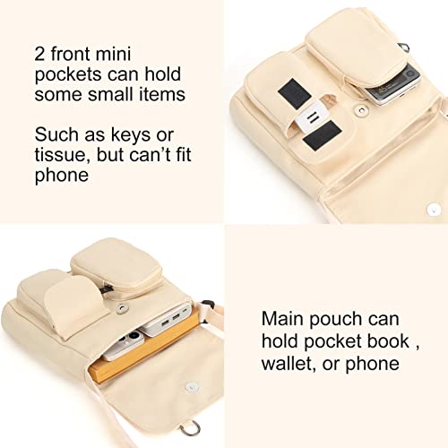 Phaoullzon Kawaii Crossbody Bag Cute Messenger Bags Canvas Shoulder Purse Gifts for Teens