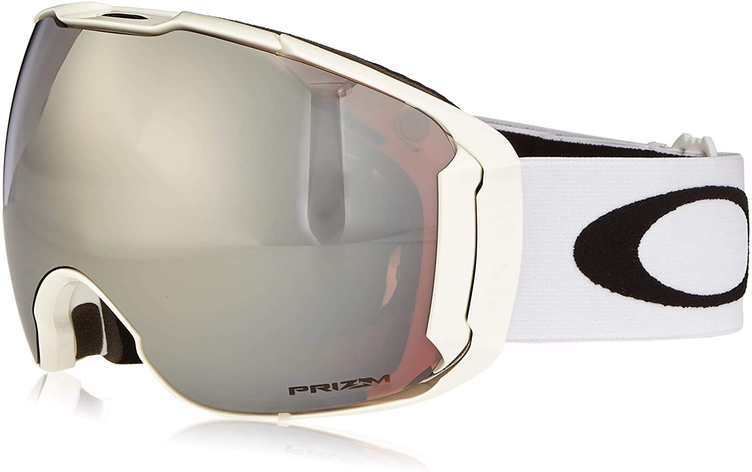 Oakley Men's Airbrake XL Snow Goggles, Polished White, Prizm Black Iridium, Large