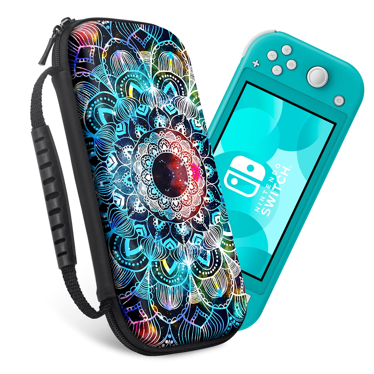 Retear Carrying Case for Nintendo Switch Lite 2019 Portable Travel Carry Cover Hard Shell Accessories with 8 Game Card Slots