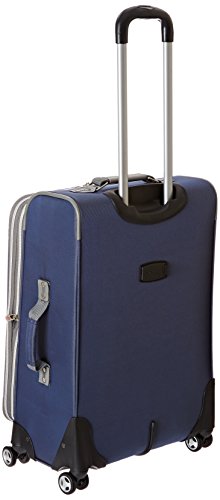 Olympia U.S.A. Tuscany 25 Inch Expandable Vertical Rolling Luggage Case, Denim Blue, One Size