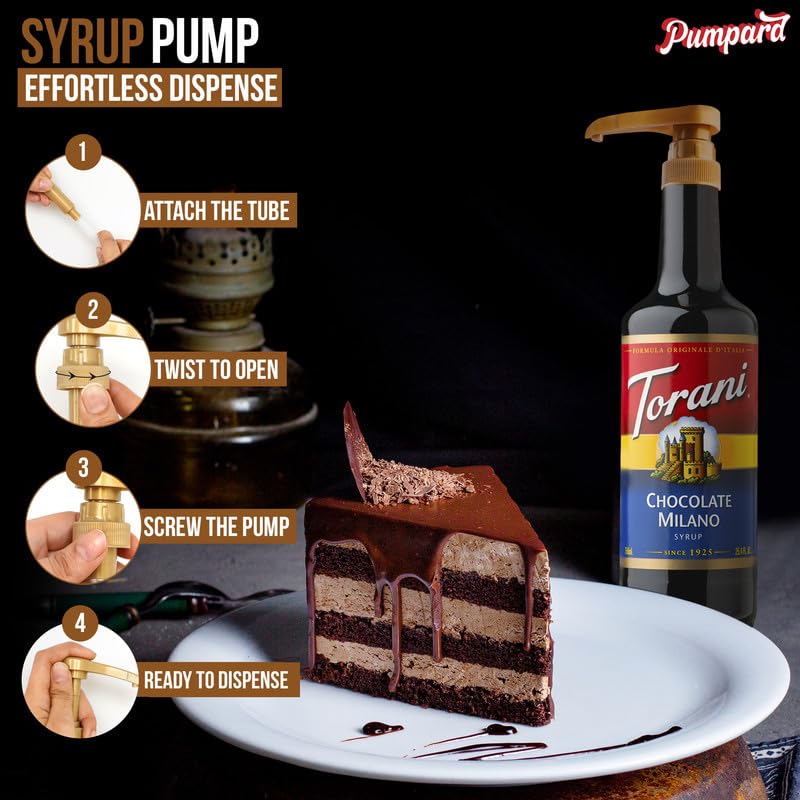 Pumpard Syrup Pump β Mess-Free Coffee Syrup Dispenser with Air-Tight, Leak-Proof Design, Compatible with Most 750ml & 1L Bottles