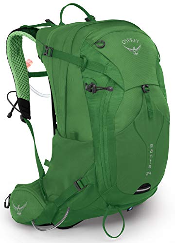 Osprey Manta 24L Men's Hiking Backpack with Hydraulics Reservoir, Green Shade, One Size