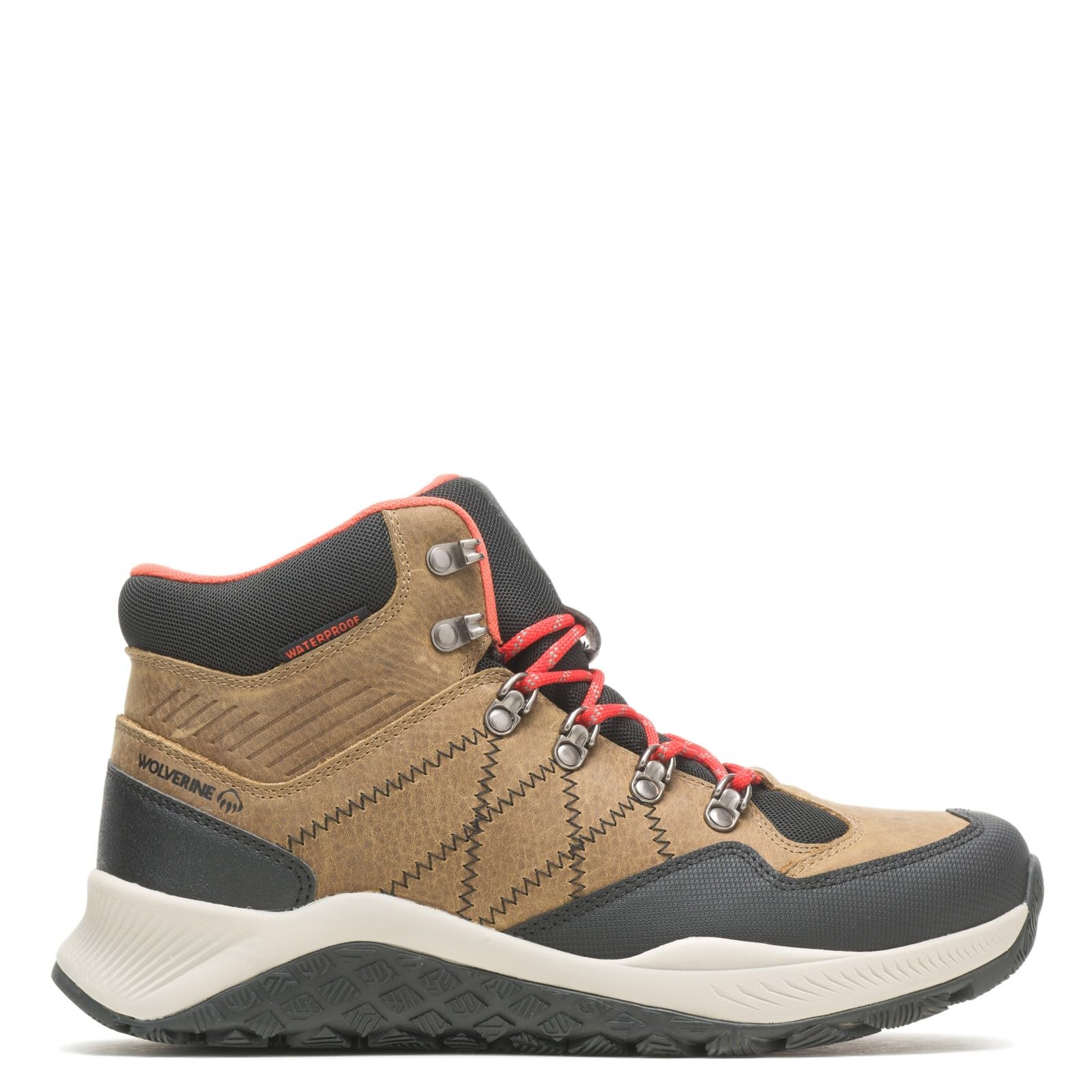 Wolverine Men's Luton Mid Waterproof Hiker Hiking Boot, Gravel, 13