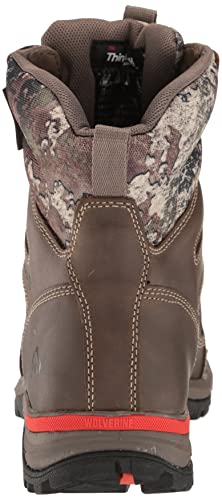 Wolverine Men's Sightline Waterproof Insulated Mid Calf Boot, Gravel/Timber, 8