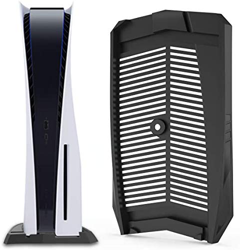 Ouxunus PS5 Vertical Stand for PlayStation 5 with Built-in Cooling Vents and Non-Slip Feet, Specially Designed PlayStation 5 Console (CD-ROM version)