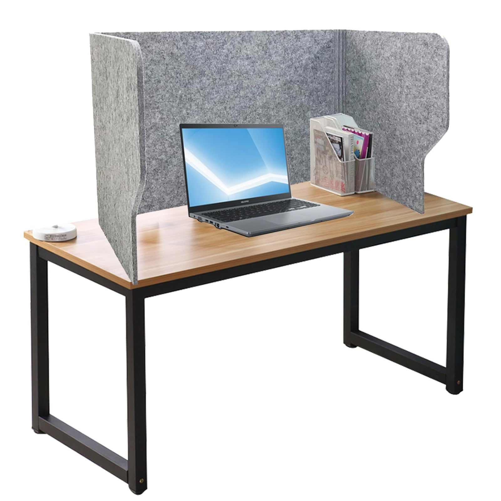 Office Divider Partition, Workspace Divider Sound Absorbing, Privacy Panel Polyester Fiber 60/80/100cm, Freestanding, Reduces Noise and Visual Distractions
