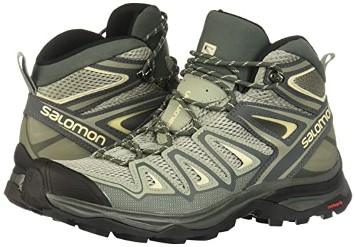 Salomon X Ultra MID 3 AERO Hiking Boots for Women, Shadow/Urban Chic/Bleached Sand, 7.5