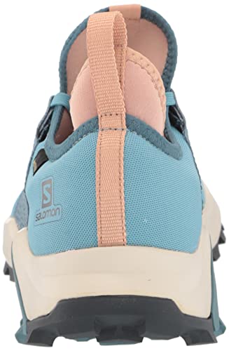 Salomon MADCROSS Gore-TEX Trail Running Shoes for Women, Delphinium Blue/Bluestone/Sirocco, 8.5