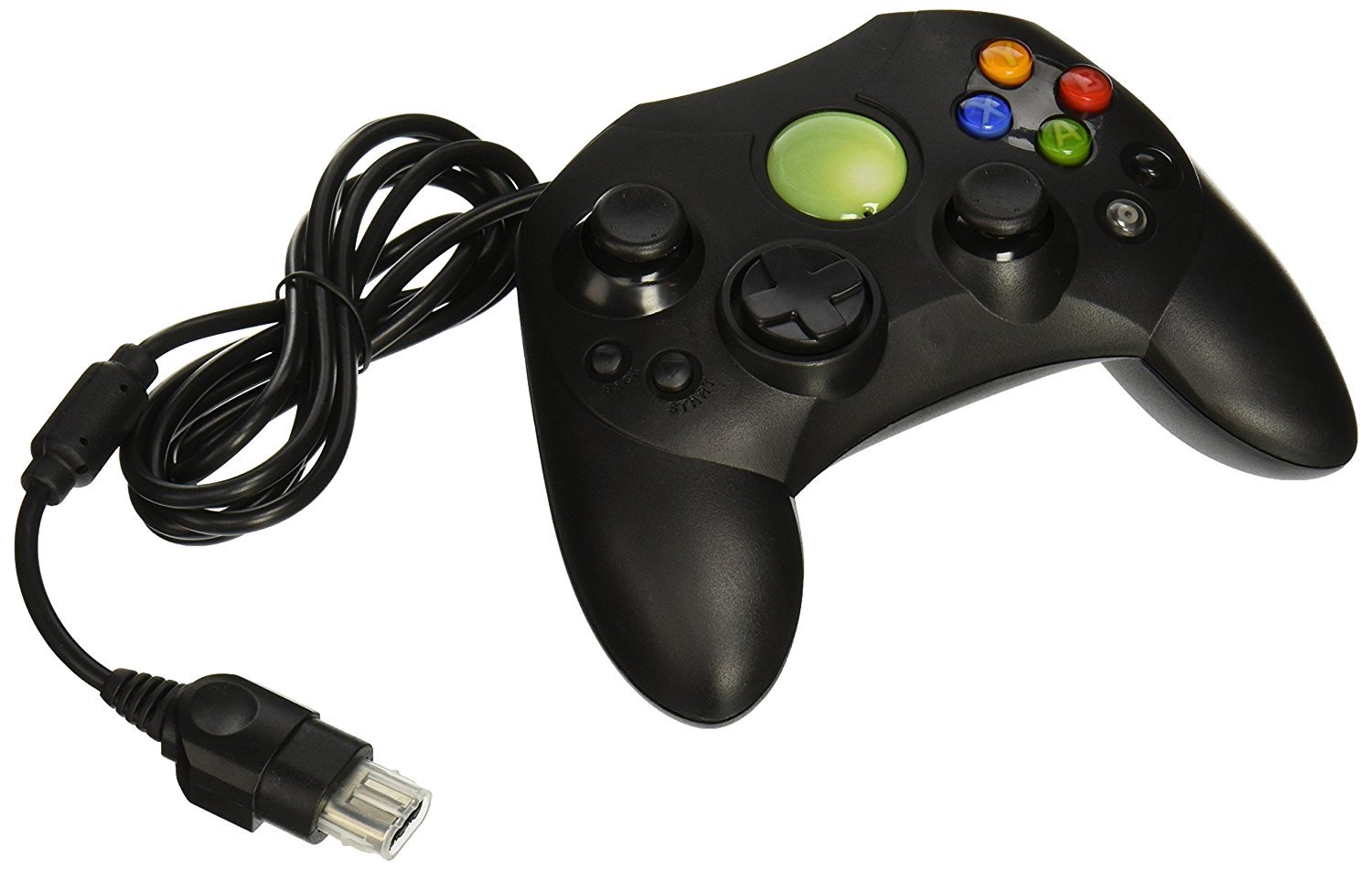 Old Skool Xbox Controller S-Type Wired Game Pad - Black
