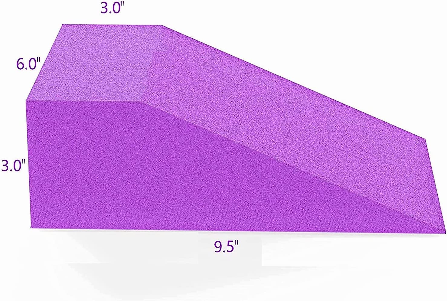Violet Yoga Foam Wedge Blocks (Pair) Soft Wrist Wedge, Supportive Foot Exercise Accessories, Calf Raise Block, Calf Stretcher, Balance, Pushup,Yoga Wrist Support, Pilates, Squat Wedge, EVA Riser Block