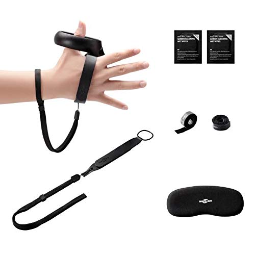 SARLAR [Newer Version] Knuckle Strap for Oculus Quest/Oculus Rift S Touch Controller Grip Wrist Strap Accessories, Comes with premium accessories