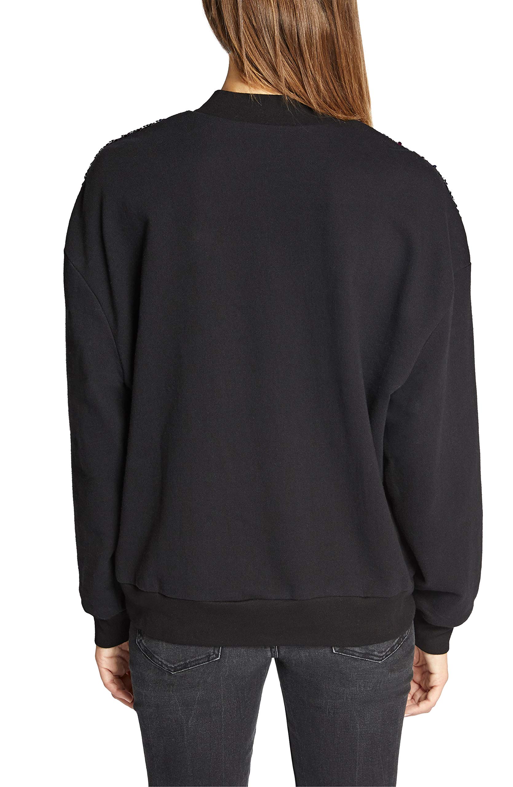 Sanctuary Last Dance Sequined Women's Turtleneck Sweater | T2618-FCT | NWT (XS) Black