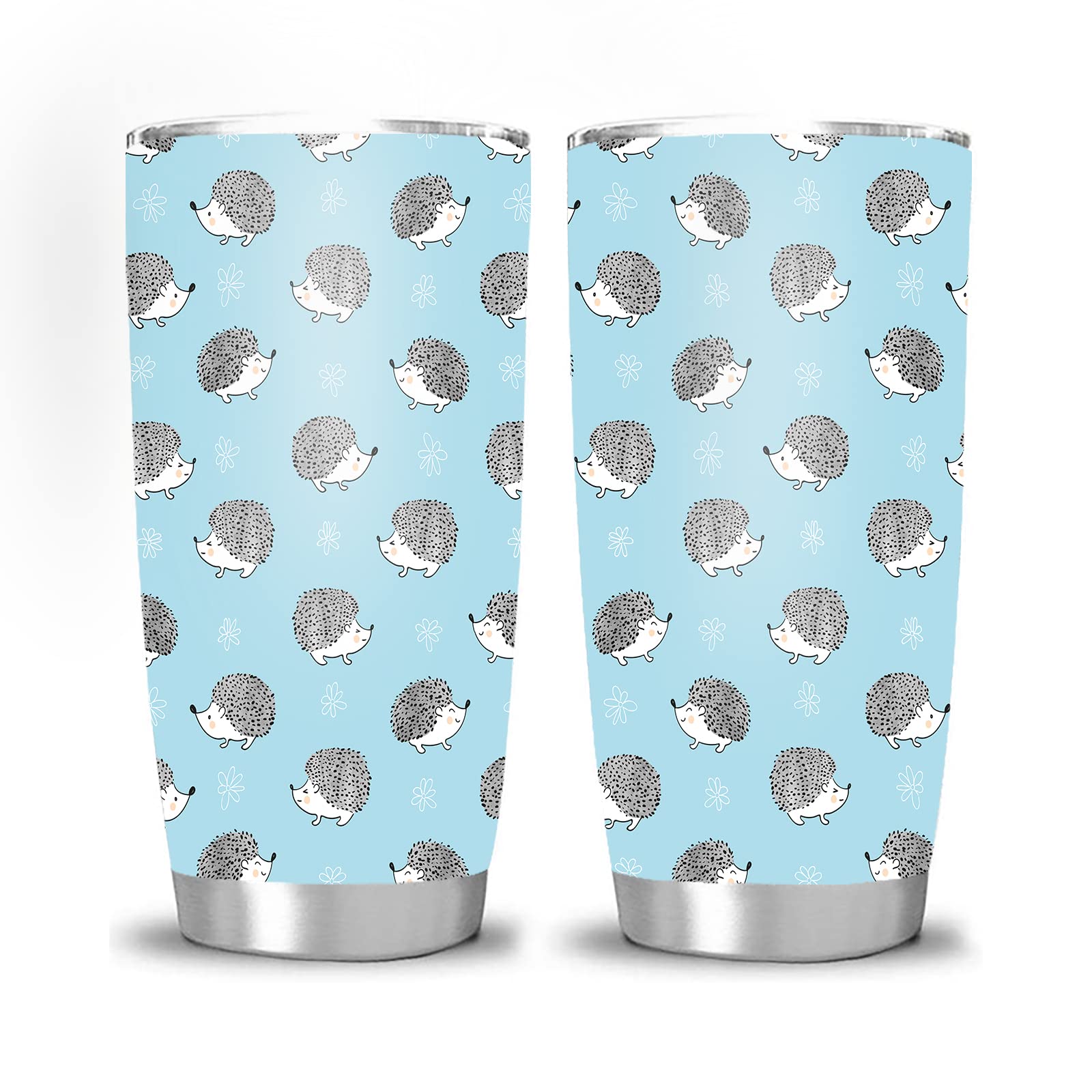 wodealmug Women's Hedgehog Travel Coffee Mug Thermal Insulated Tumbler Cup With Lid 20 OZ
