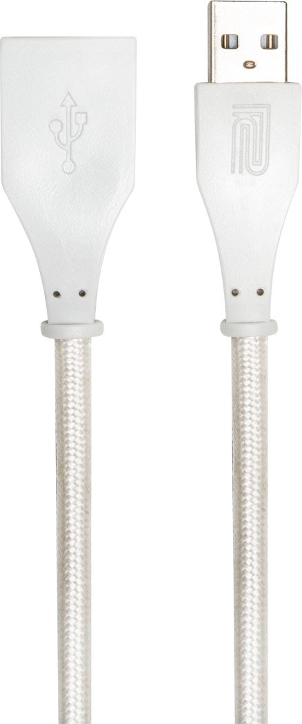 Roland RCC-10-UAUF Inter Connect Cable, USB-A - USB-A(F), White Woven, Length: 10 ft/3 m