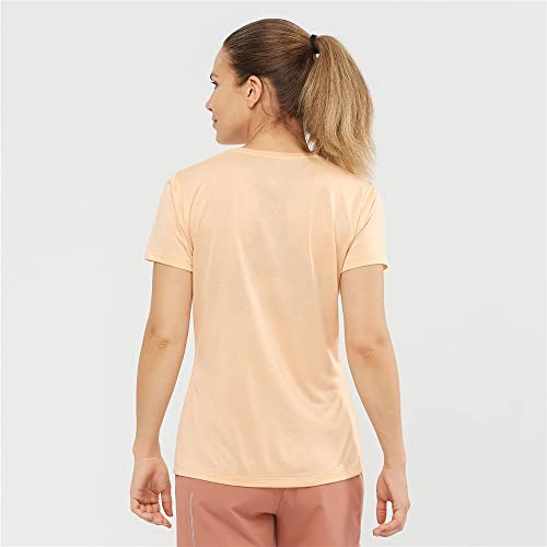 Salomon Women's Standard T-Shirt (Short Sleeve), Almond Cream, M