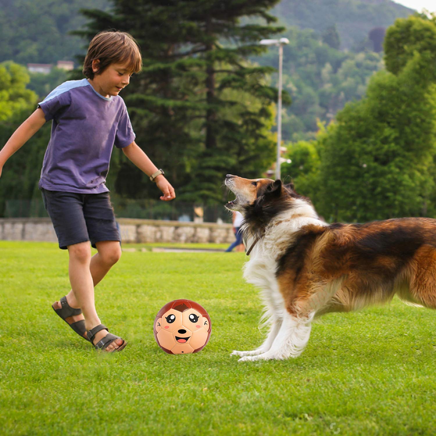 YANYODO Kid's Soccer Ball Mini Ball for Kids,Toddlers and Babies Soft Touch Balls Size 1.5 Shipped Deflated 3 Pcs/Set