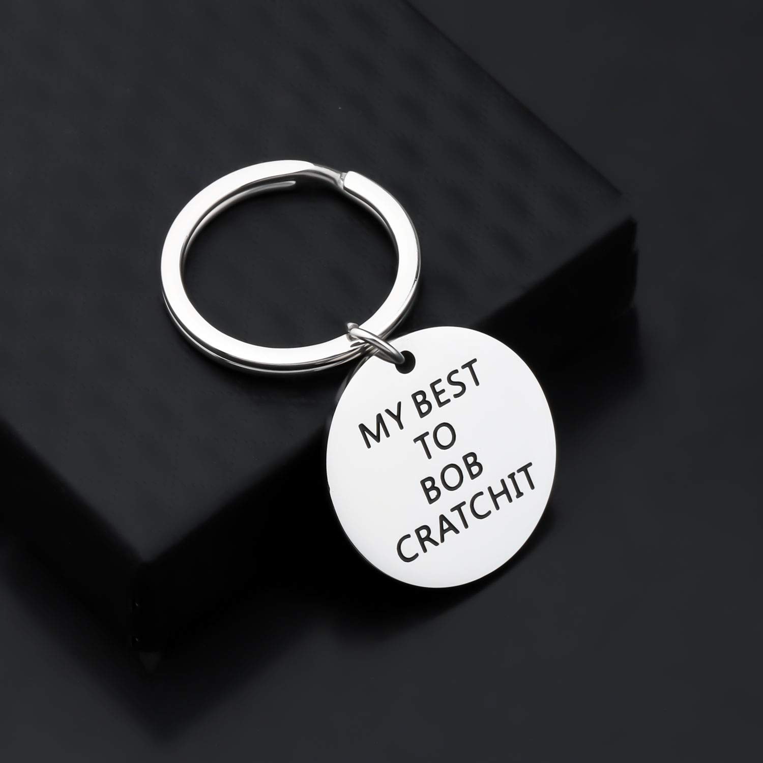 Schitts Creek Gifts David Rose Quote Gift Rose Apothecary Schitts Creek Gift David Rose Keychain (My best to bob cratchit)