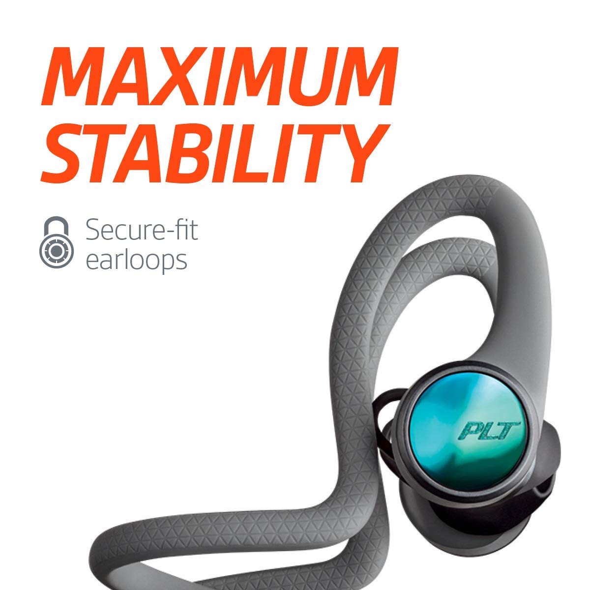 Plantronics BackBeat FIT 2100 Wireless Headphones, Sweatproof and Waterproof in Ear Workout Headphones, Black (Renewed)