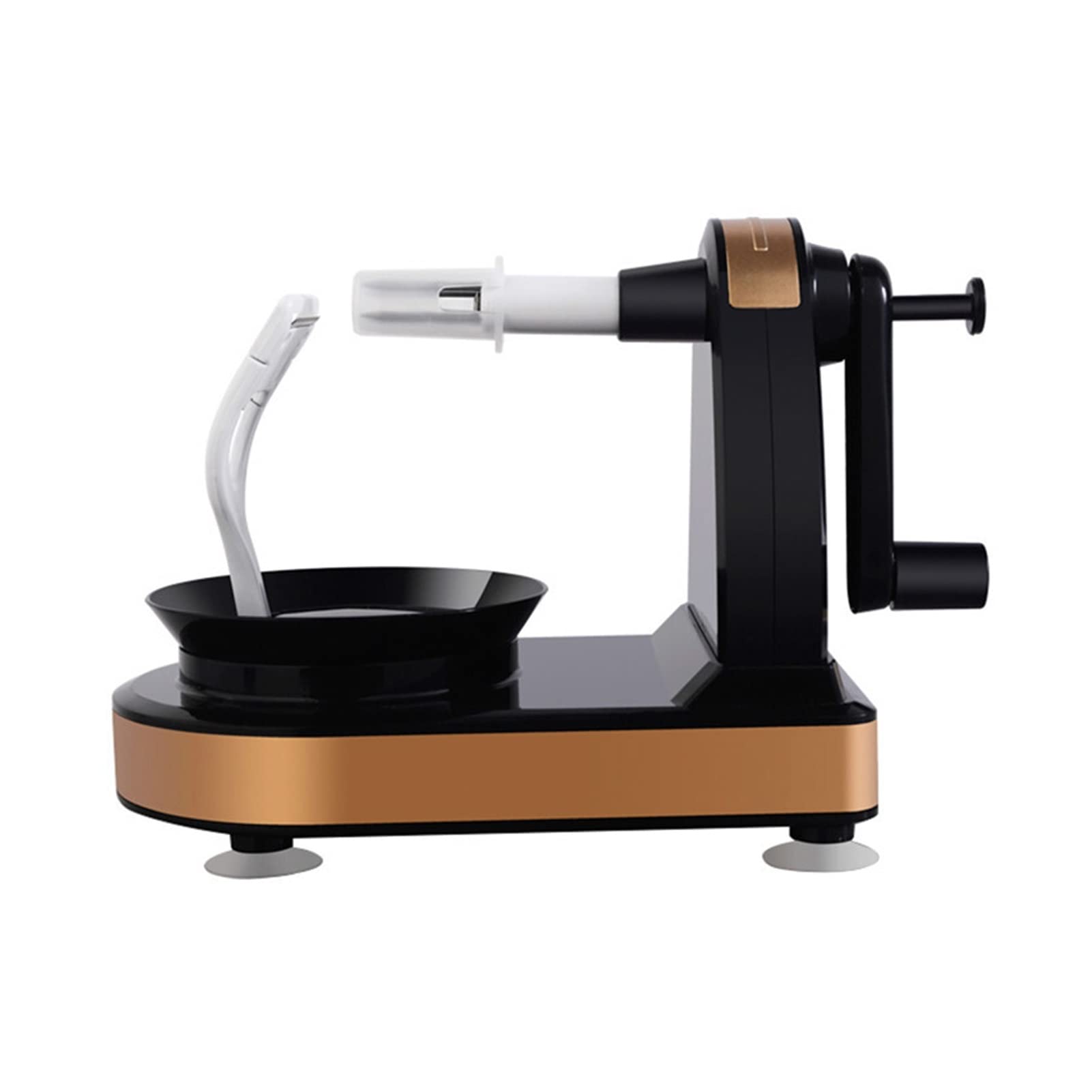 Saturey Peeler Potato Peelers Fruit Peeler New Creative Peeling Multifunction Manual Fruit Peeler Machine Cutting Apple Artifact Kitchen Tools Vegetable Peeler Fruit Peeler (Color : Black)