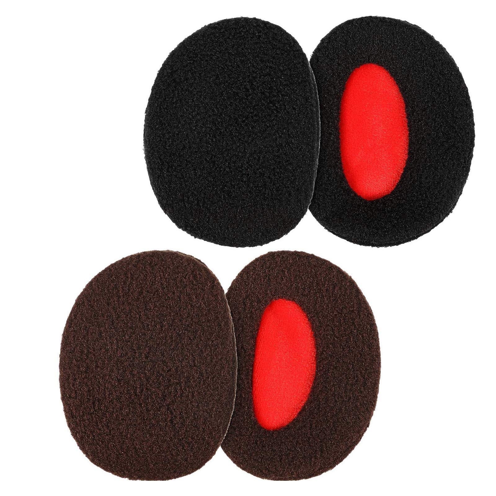 SATINIOR 2 Pairs of Bandless Ear Warmers Earmuffs Warm Ear Covers for Men Women (Medium)