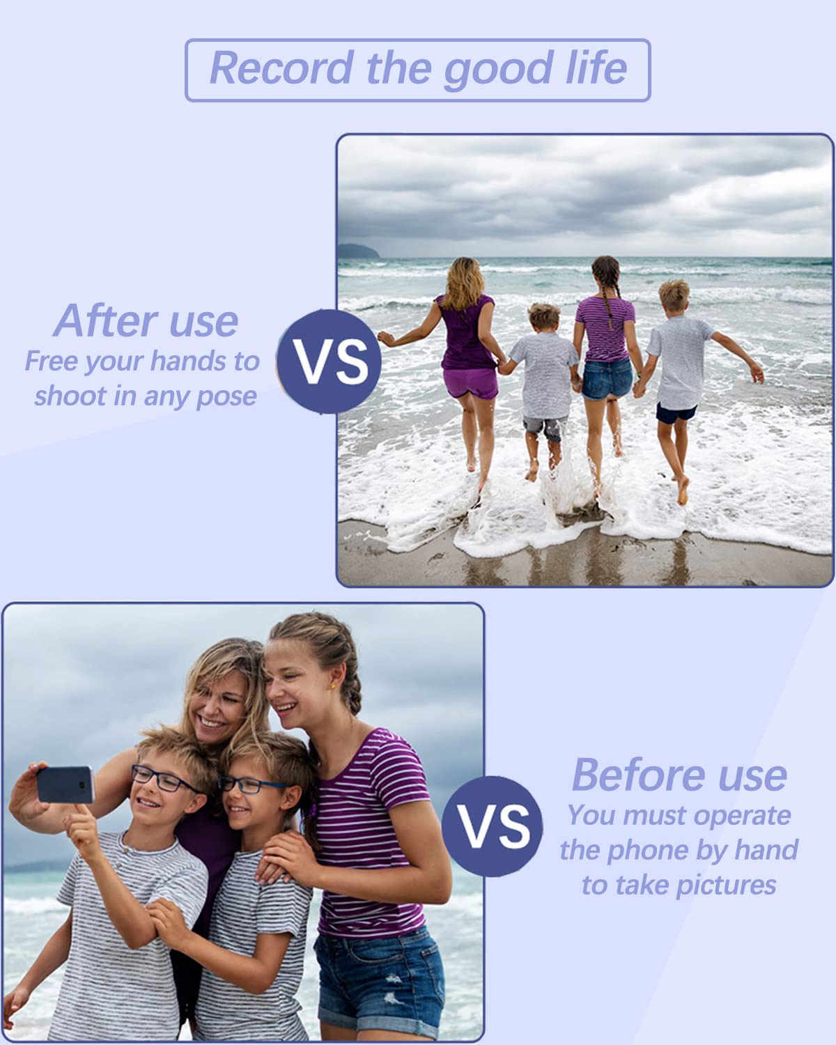 Wireless Remote for iPhone Camera for iPhone & Android, Bluetooth Remote Capture Perfect Moments Hands-Free with This Selfie Clicker for Photos & Videos, Works with Smartphones and Tablets (Classic)