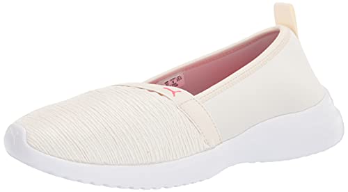PUMA Women's Adelina Sneaker, Ivory Glow-Paradise Pink White, 8