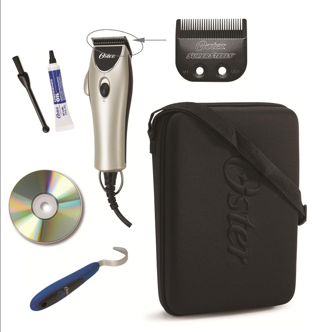 Oster Adjusta Groom Equine Clipper Kit,White