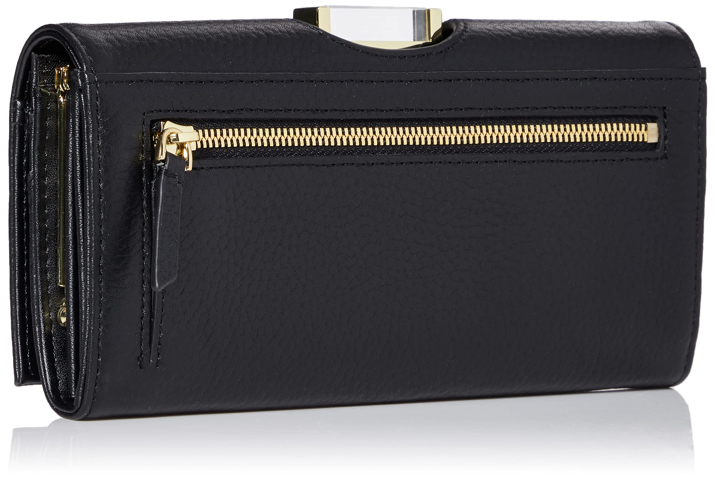 Ted Baker Women's Classic Travel Accessory-Bi-Fold Wallet, Black, One Size