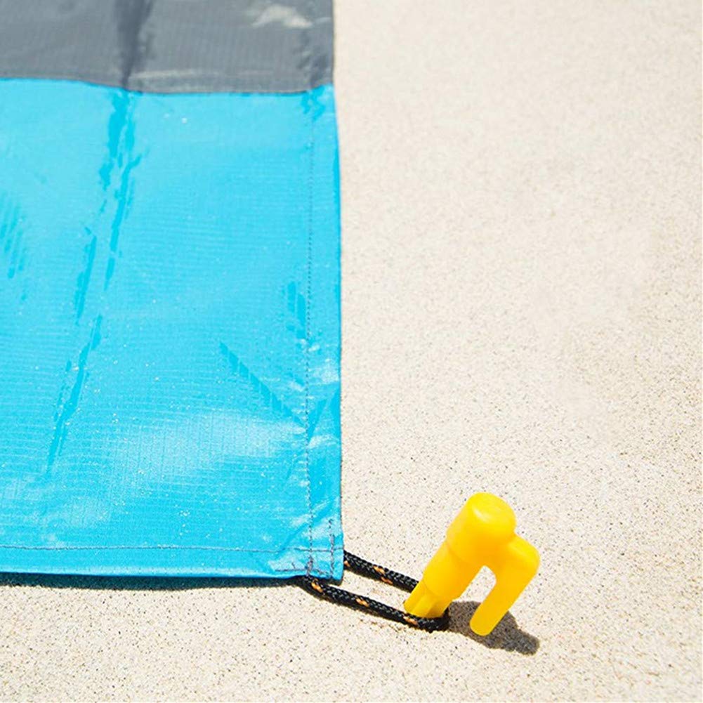 Plastic Tent Stakes 12 Pack 5.9 Inch Durable and Strong Plastic Peg for Beach Mat, Picnic Blanket, Outdoor Air Sofa