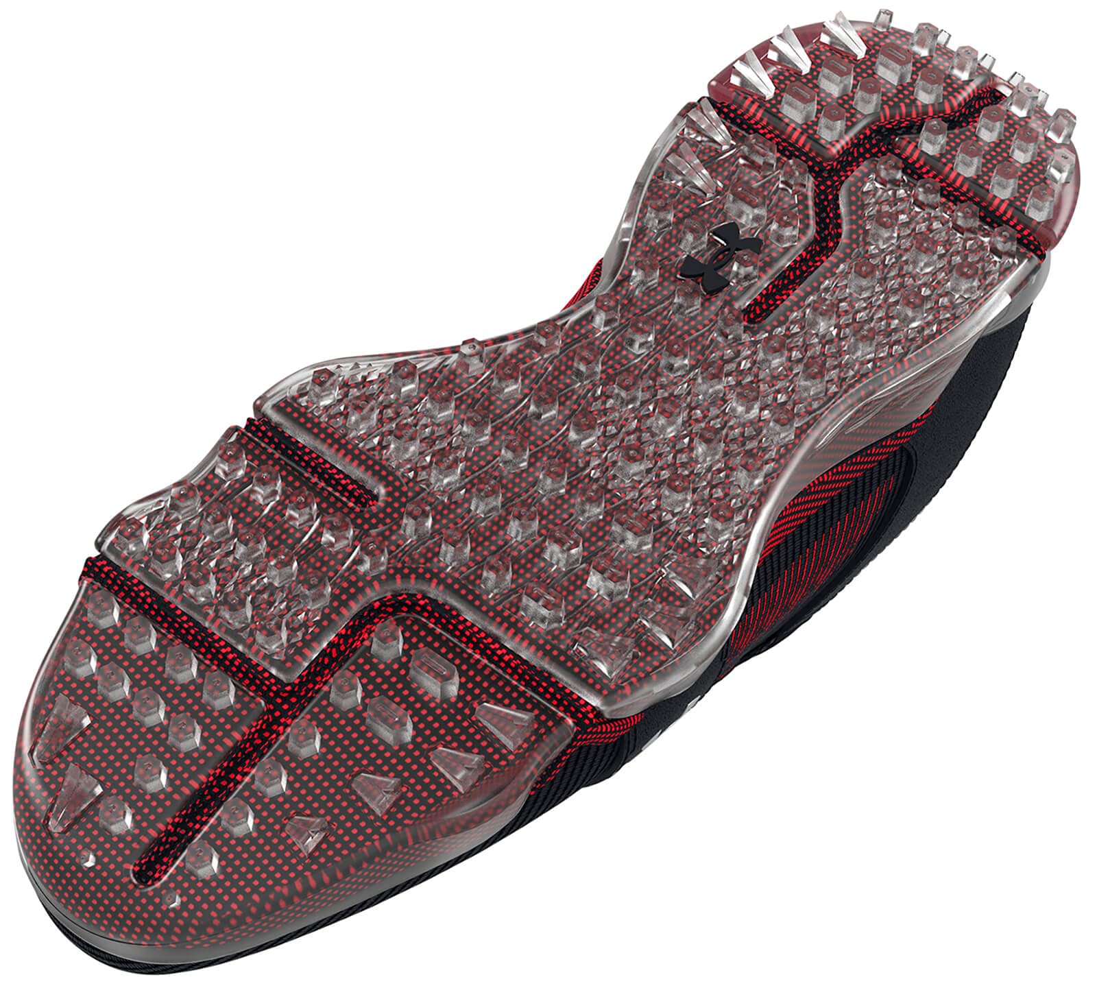 Under Armour Men's UA HOVR Tour Spikeless Golf Shoes - 3025069-001 - Black/Beta/Metallic Silver - 9