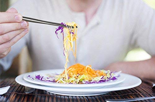 Titanium (TI) Super Strong Lightweight Professional Chopsticks Drawstring Breathable Storage Bag - Please select style - By TitanOwl (9" - No Sack)