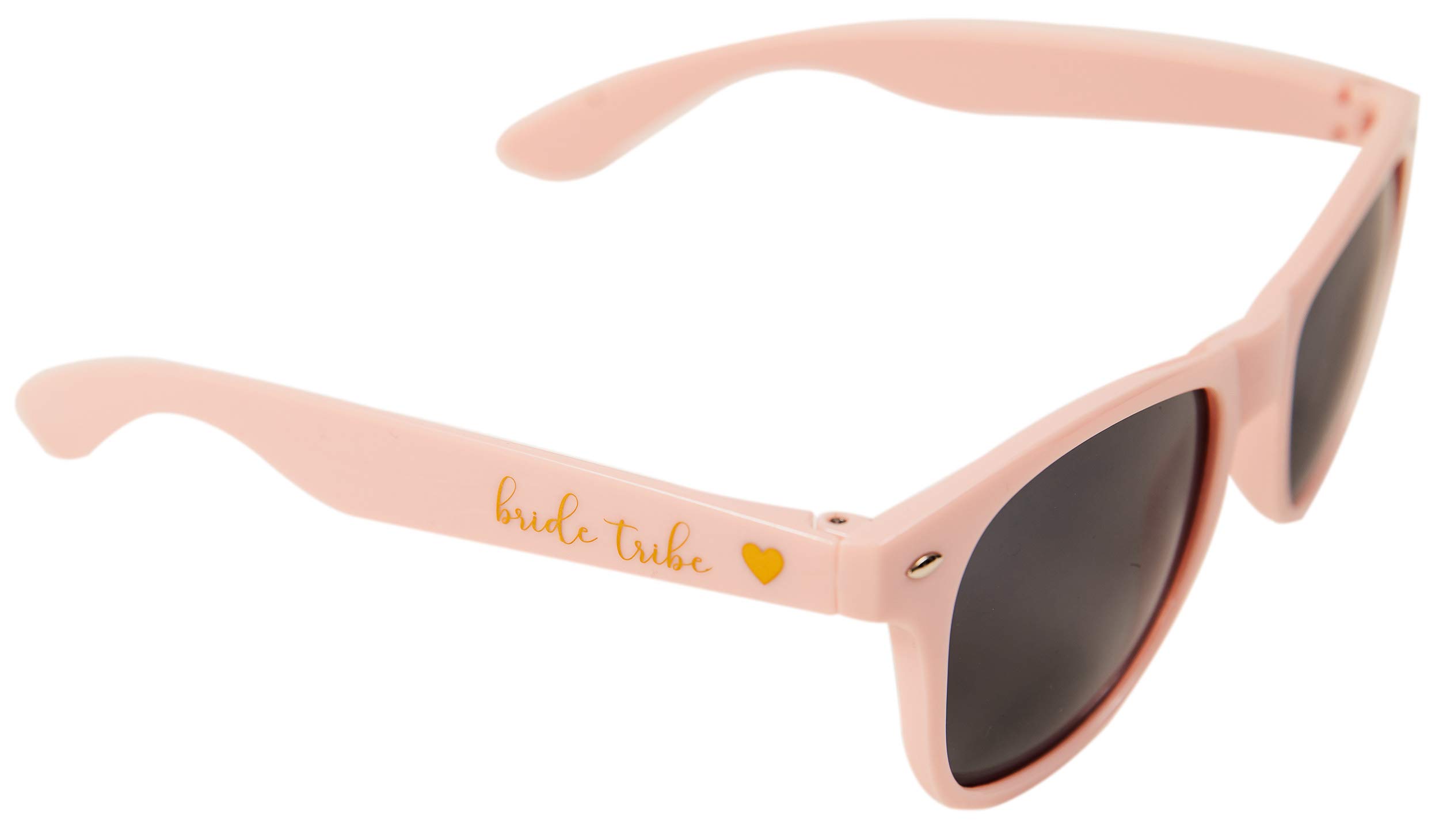 Partay Shenanigans Bride Tribe Sunglasses - Bride-to-be and Bridesmaids Sunglasses for Bachelorette Party (1 x Bride; 9 x Bride Tribe)