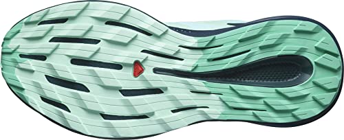 Salomon Pulsar Trail Hiking Shoes Womens Sz 8.5 Blue Radiance/Carbon/Yucca