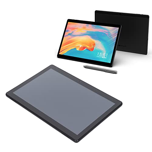 PUSOKEI 10.1in IPS Tablet, for Android 11 10 Inch Tablet PC, 1920 * 1200 HD IPS Screen, 4G LTE 6+128G P60 8 Core Processor Tablet PC, 10 Point Capacitance, Builtin WiFi GPS Black