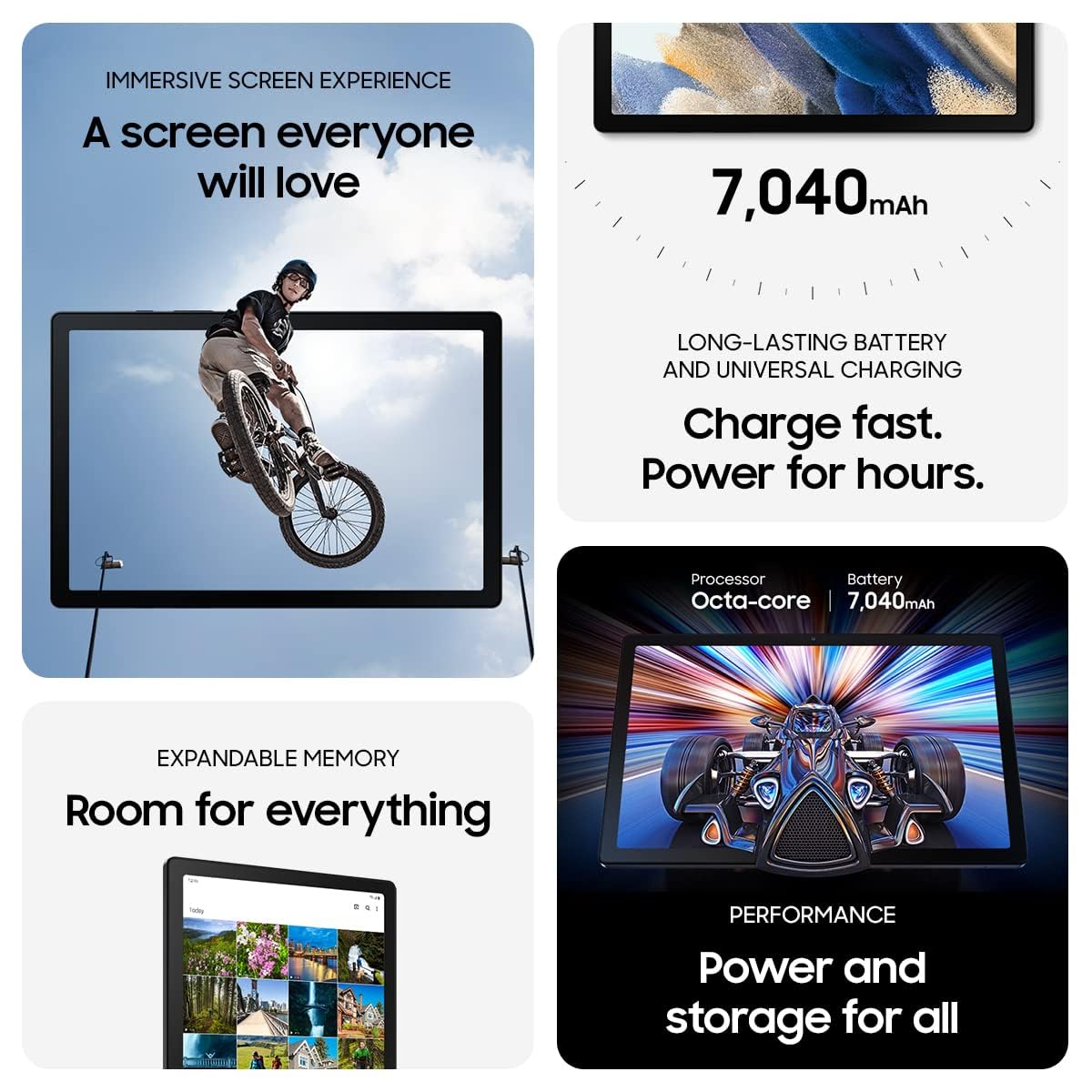 SAMSUNG Galaxy Tab A8 10.5” 64GB Android Tablet, Long Lasting Battery, US Version, 2022, Pink Gold and McAfee Mobile Security, 1 Device, Antivirus, 1 Year Subscription [Online Code]
